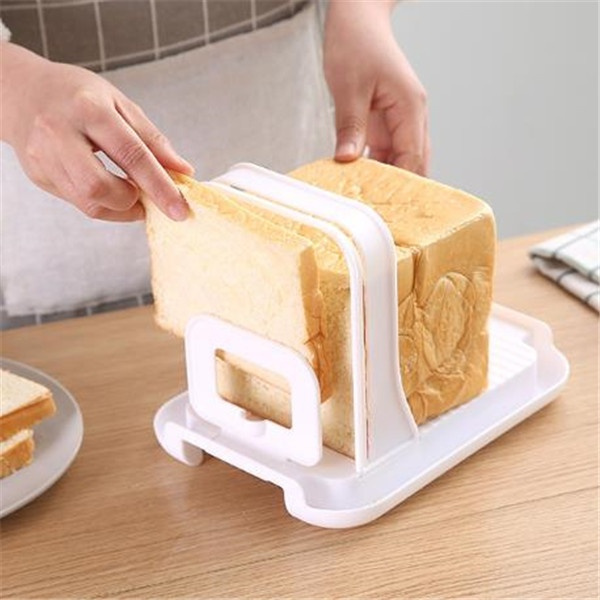 Bread Slicer Cutting Guide Tools Plastic Splicing Toast Loaf Cutter ...