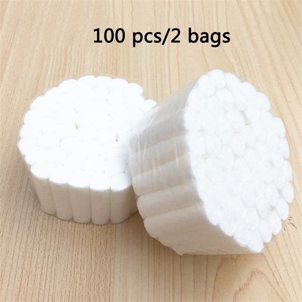 100pcs Disposable Dental Surgical Cotton Rolls Tooth Gem High-purity ...