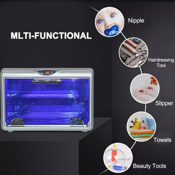 Double Layers UV Ozone Sterilizer Cabinet Drawer Nail Beauty Salon Spa ...