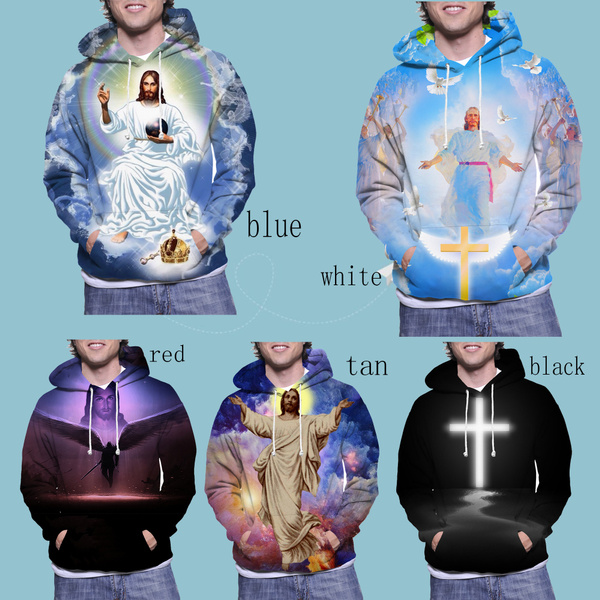 Fashion 3D Jesus bodysuit God Hoodie Sweatshirt | Wish