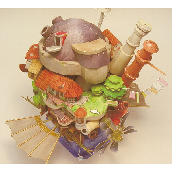 DIY Handcraft 3D Paper Model Kit Anime Howl's Moving Castle Flight ...