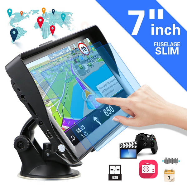 New Upgrade Free Map 7''inch GPS Navigation Navigator with Touch Screen ...