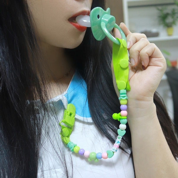 Adult Decorated Pacifier DDLG Little Girl Adult Baby Pacifier Clip ...
