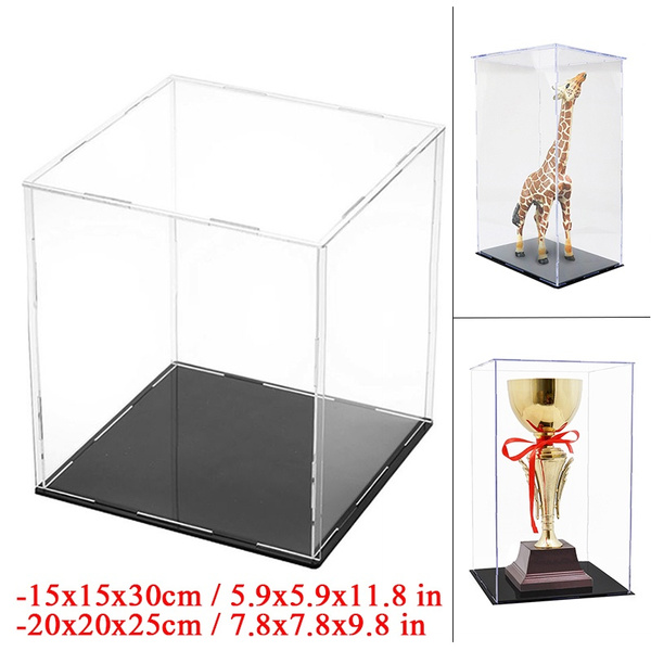 Clear Transparent Acrylic Toys Display Case Dustproof Assemble Box ...