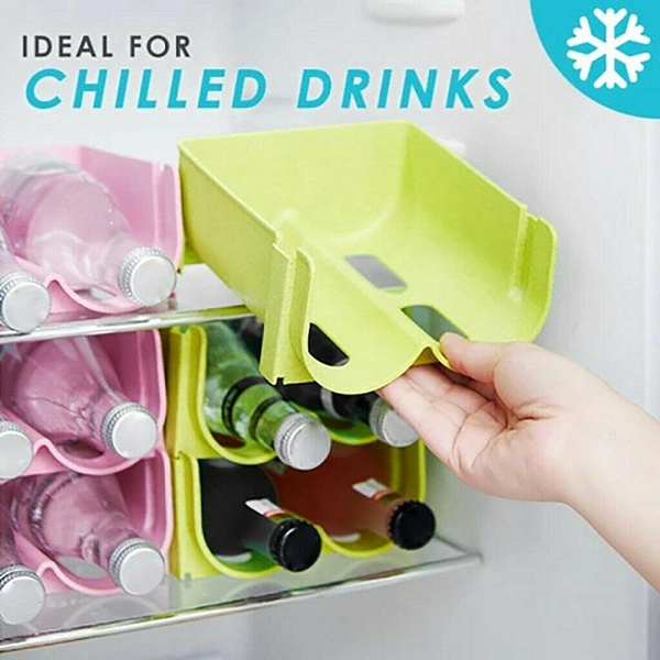 3 Colors Refrigerator Drawer Beverage Storage Box Dispenser Can Anti ...