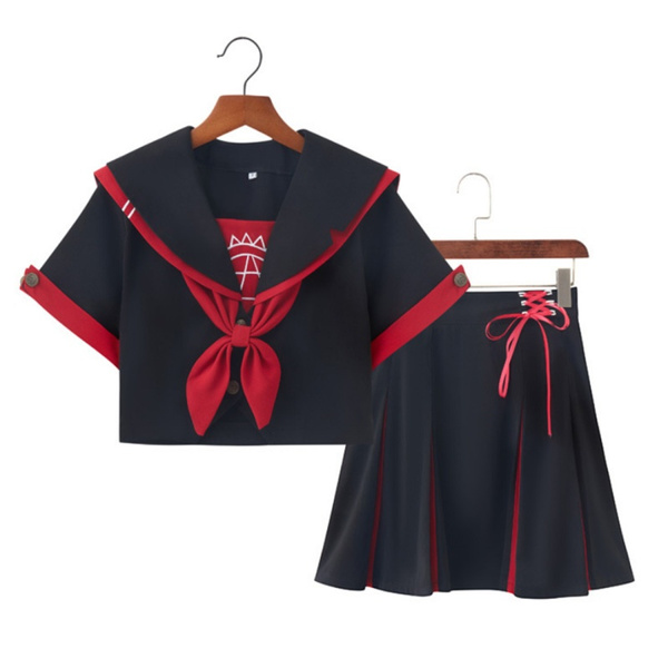 Japanese JK School Uniforms Sailor Costume Set Student Cosplay Costume ...
