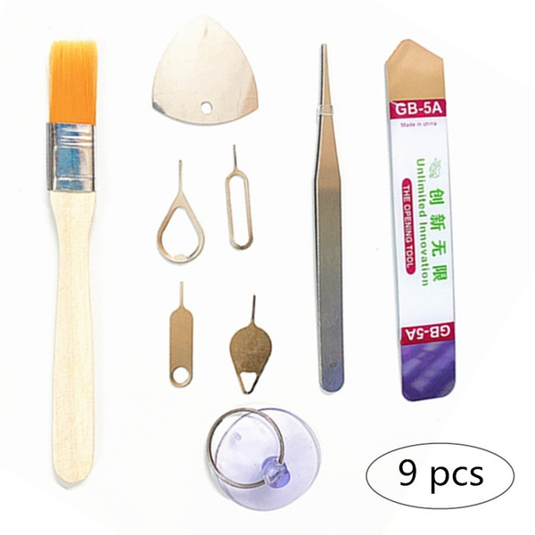 DIY 9pcs Tablet Smartphones Tweezers Spudger Pry Bar Scraper Repair ...