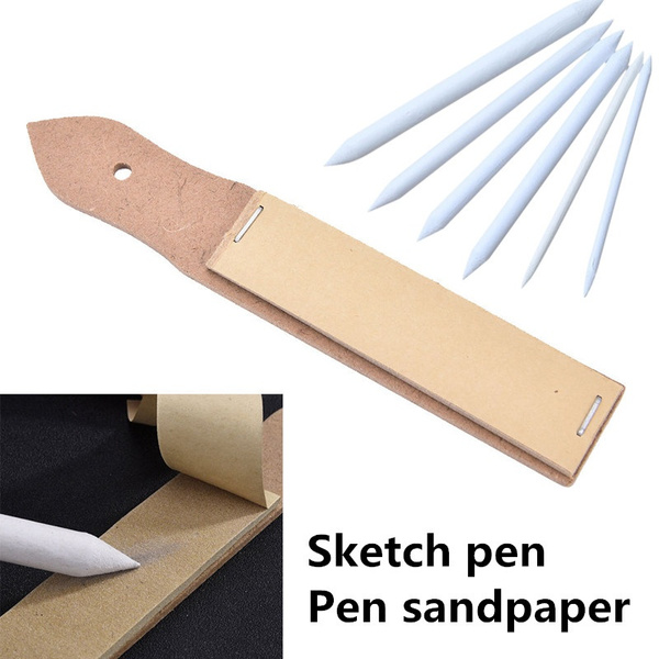 6pc Sketch Paper Sandpaper Pencil Sharpen Drawing Sketch Pen Art ...