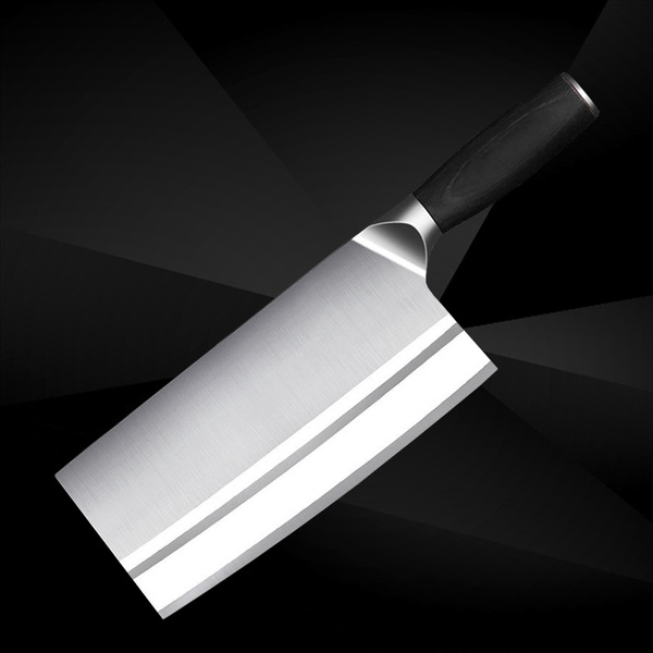 Stainless Steel 8 inch Meat Cleaver Chinese Knife Butcher Knife Chopper ...
