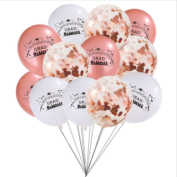 Graduation Balloons 2020 Confetti Ballons Printed Congratulation ...