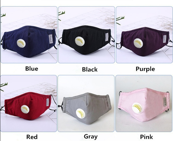 Reusable PM2.5 Mouth Mask Dust Respirator Anti Haze Face Masks Cotton ...