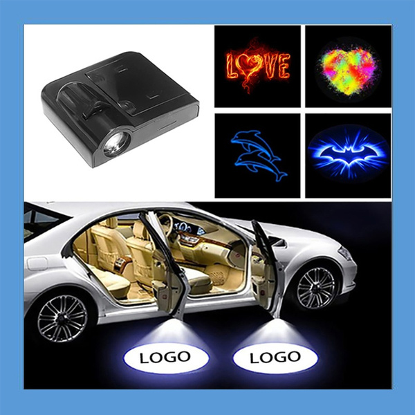 General Wireless LED Sunshade Projector Courtesy Step Lamp Car Welcome ...