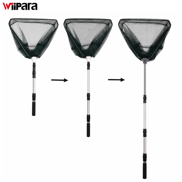 WIIPARA Fishing Nets 86CM-110CM-130CM Foldable Fishing Net Metal ...