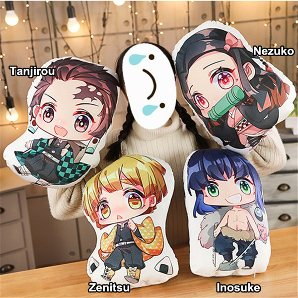 Anime Pillow Cartoon Demon Slayer Kamado Tanjirou Plush Cushion Toys ...