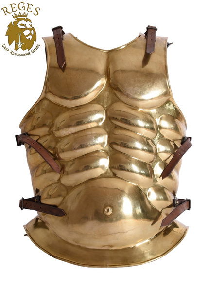 Original Muscle Armour Brass Polished Helmet Medieval Cosplay Templar ...
