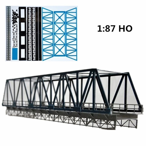 1:87 HO Scale Railway Scene Decoration Bridge Network Railway Bridge ...