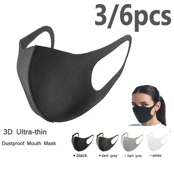 3/6 Pcs Respiratory Dust Mask Upgraded Version Men & Women Anti-fog ...