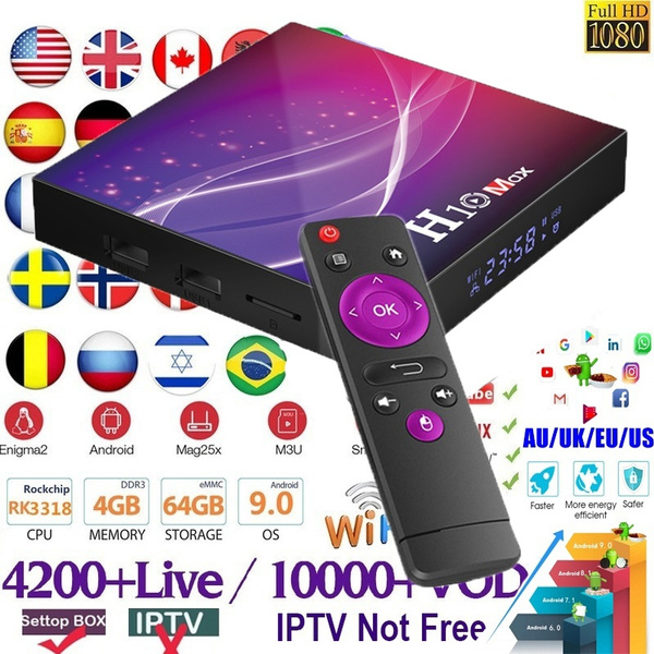 2020 Newest H10 MAX HD 6K TV Box ALLwinner Android 10.0 Smart 32GB 64GB ...