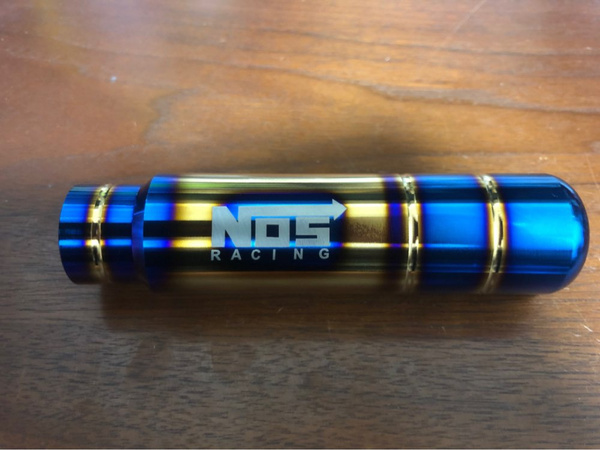 NEW NOS Racing Burnt Blue Style Gold Aluminum 13cm Gear Shift Knob ...