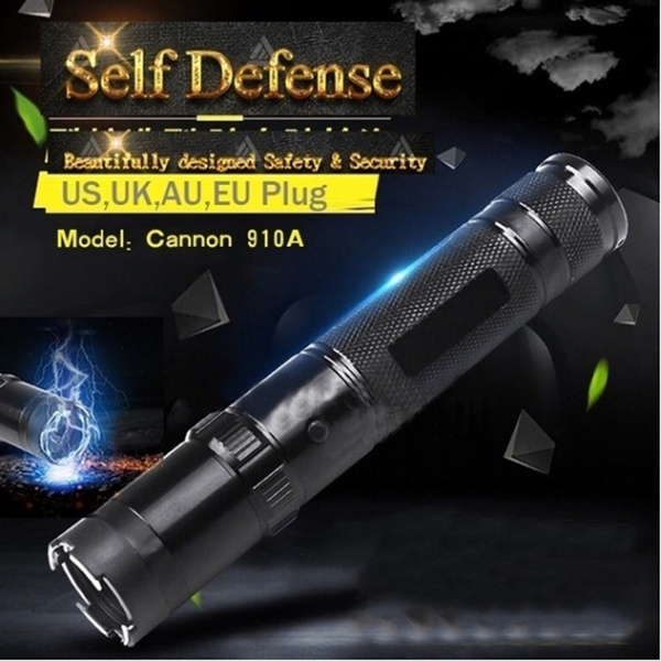 Police Electric Shock Stun gnn Rechargeable Compact WOMEN LED Stun gnn ...