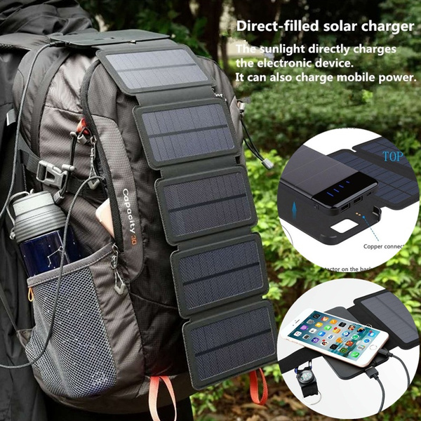 Outdoor Solar Power Charger Mobile Phone Charger Mobile Power Folding ...
