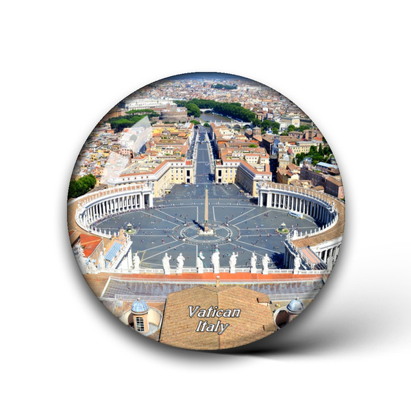 Italy Rome Vatican San Pietro Fridge Magnets Clear Crystal Glass for ...