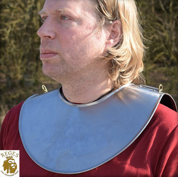 Original Gladiator Neck Guard Steel Plate Medieval Riveted Arm Armour ...