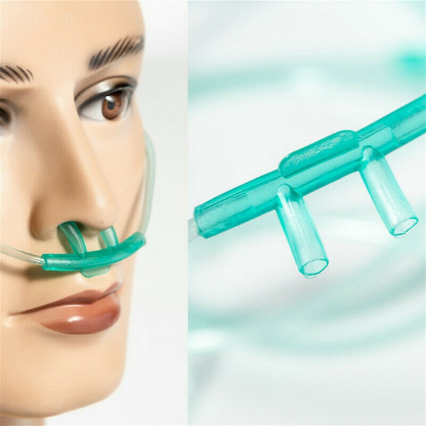 10 X Disposable Adult Sterile Nasal Oxygen Tube Breathing Soft Cannula ...