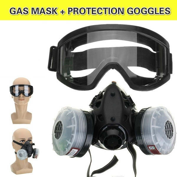 N95 Gas Mask Survival Safety Respiratory Emergency Filter Anti Flog W ...