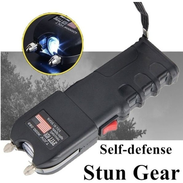 Led Flashlight High Power Electronic Anti Riot Device Ladies Stun ...