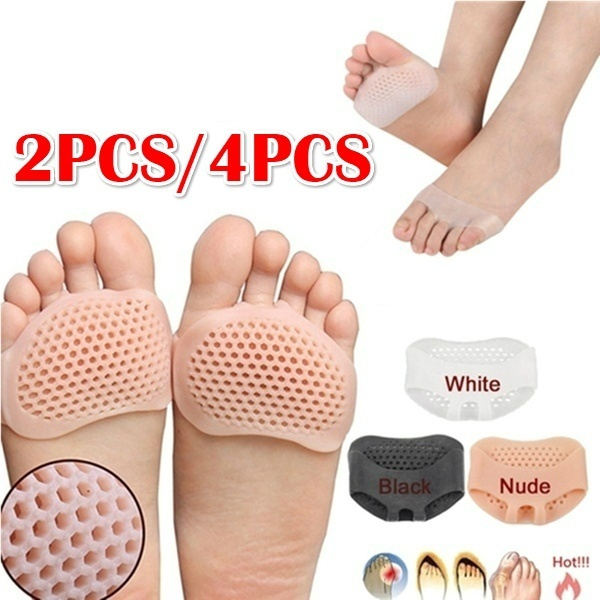 2Pcs/4Pcs Silicone Gel Open-toed Toe Pads Sleeve Forefoot Cushions Toe ...