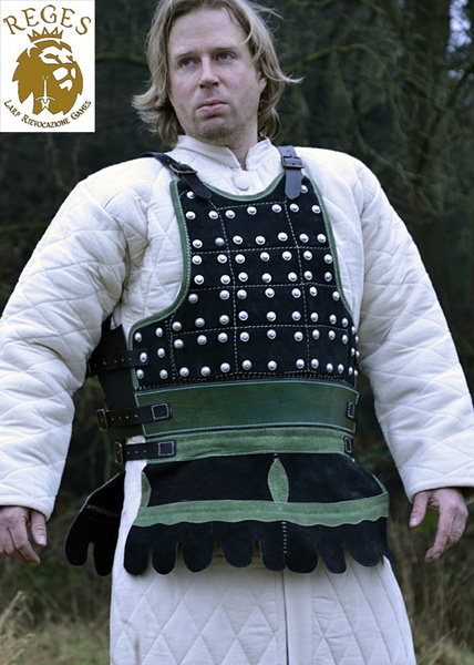 Original Leather Brigandine Armour Steel Helmet Medieval Cosplay ...