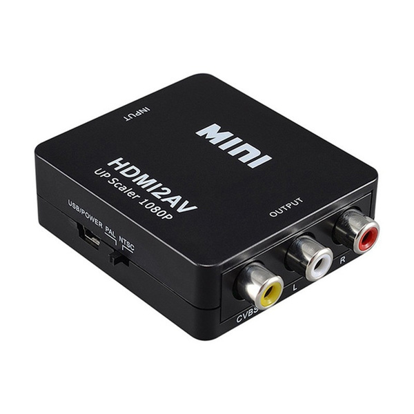 Mini Composite 1080P PC Projector L/R Video With USB HD Video Adapter ...
