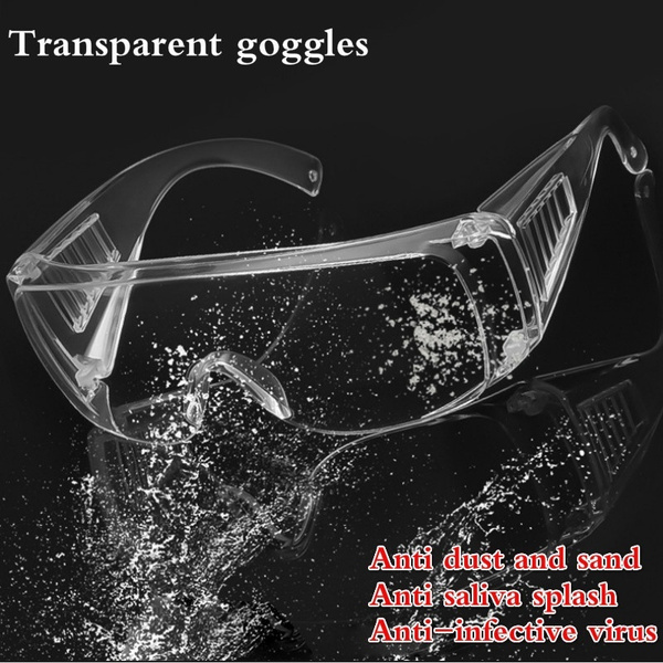 Protective Glasses Clear Transparent Safety Goggles Eyes Shield Anti ...
