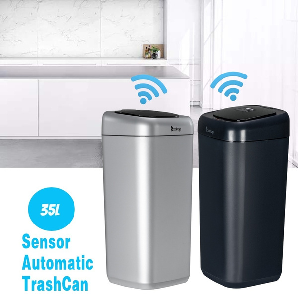 Smart 35L Motion Sensor Automatic Trash Bin Touchless Trash Can Waste ...