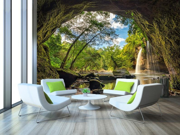 Photo Wallpaper Modern Simple Cave Nature Mural Living Room Bedroom ...