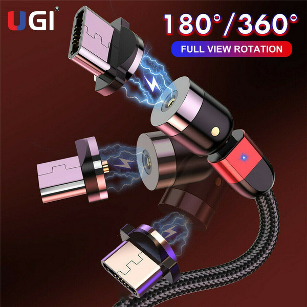 Travel Charging 540 ° Quick Magnetic 3 in 1 Cable Charger Micro USB ...