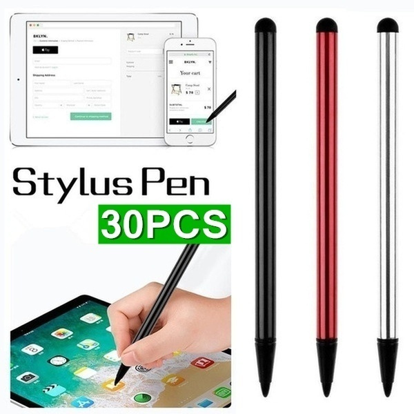 30/25/20/Pcs 2 In 1 Pencil-style Capacitive or Resistance Pen Stylus ...