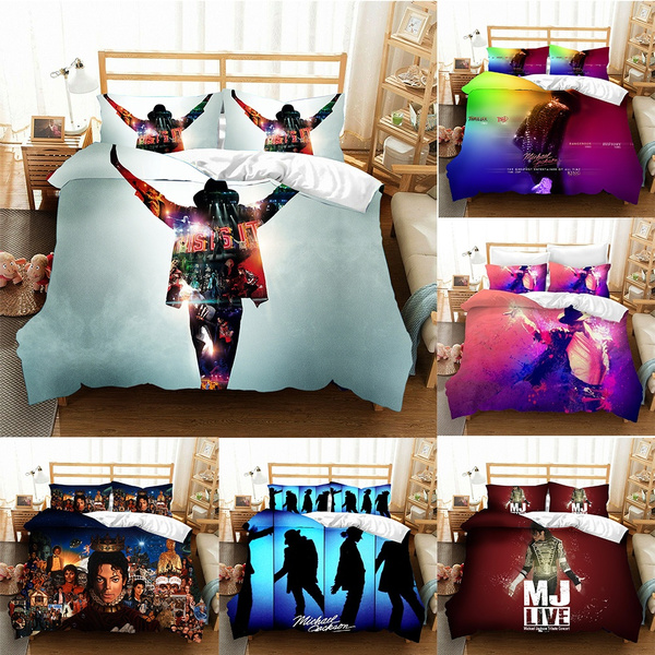 Michael Jackson Pattern Duvet Cover with Pillow Cover Bedding Set for ...