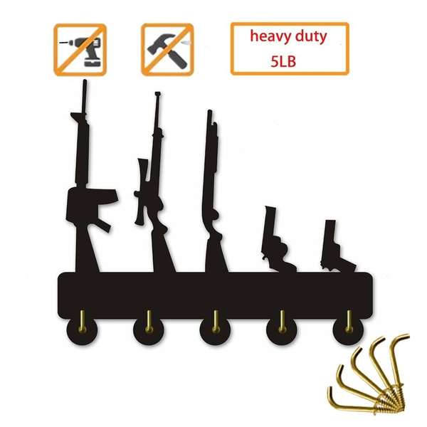 1 piece Guns Breeds Wall Decor Hooks Key Hanger Hooks for wall key hook ...