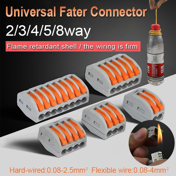 8/14/15/18/24/30/41pcs Electrical Cable Wire Connector Push-in Terminal ...