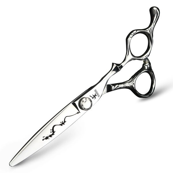 6 Inch Silver Japanese Hair Scissors 440c Stainless Steel Hair Scissors ...