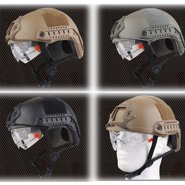 Brand New High Quality FAST Helmet with Protective Goggle Pararescue ...