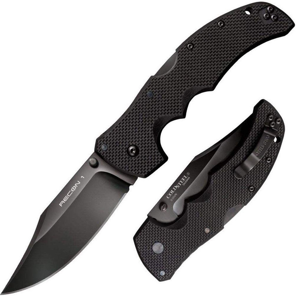 Cold Steel 27BC 4" Recon 1 Clip Point Plain Edge Tactical Folding ...