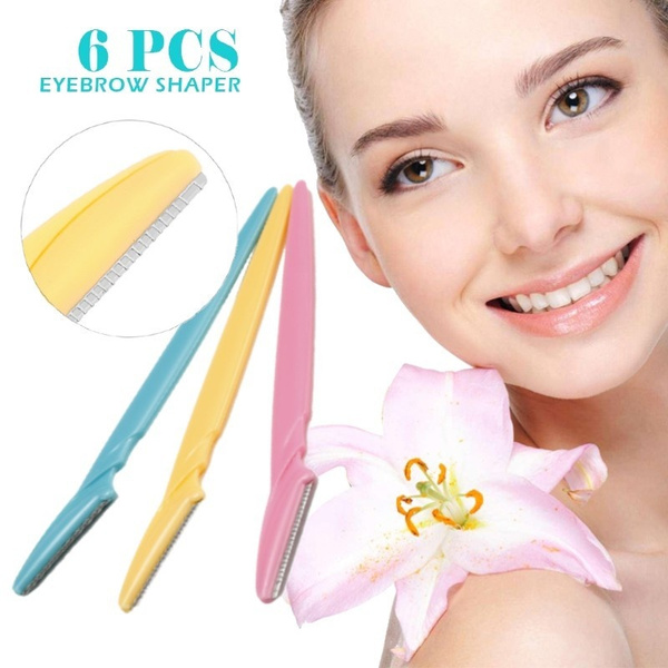 Portable Eyebrow Trimmer Hair Remover Set Women Face Razor Eyebrow ...
