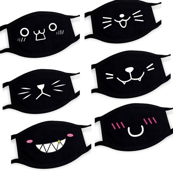 Cute Cartoon Face Masks Dust Mask Men and Women Cotton Face Masks | Wish