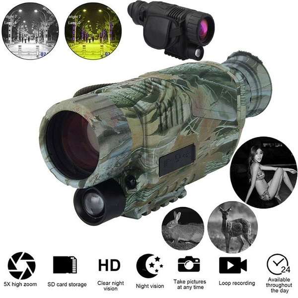 5X40 Night Vision Monocular Telescopes Multi-Functional IR Digital ...