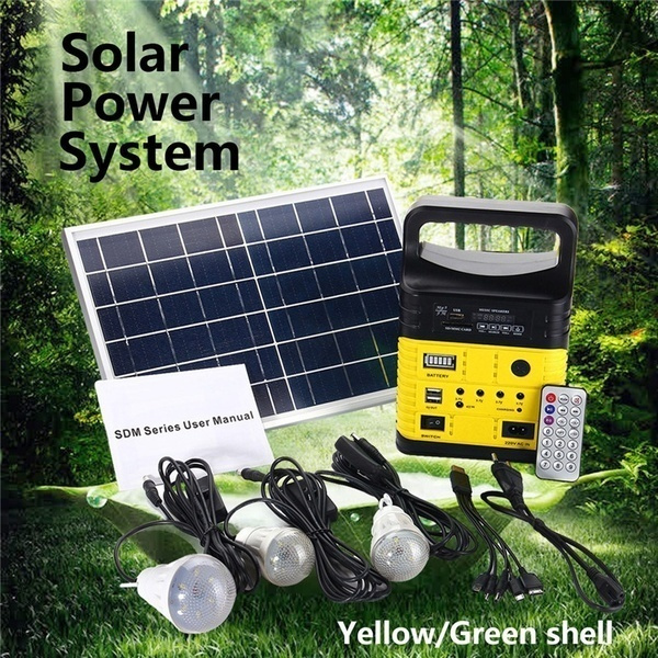 Solar Panel Lighting Kit, Solar Home DC System Kit,USB Solar Charger ...