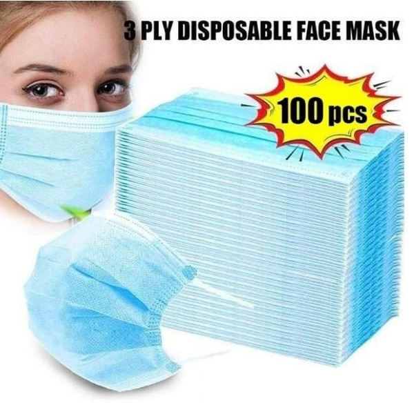 100/50/20Pcs Disposable Surgical Mask Dust Breathable Earloop Antiviral ...