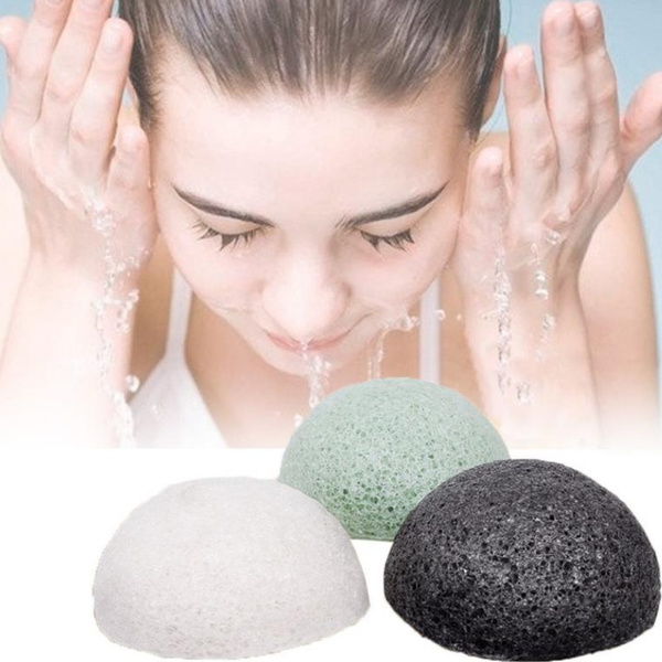 Fiber Face Wash Cleansing Sponge Facial Puff Sponge Facial Cleaner ...